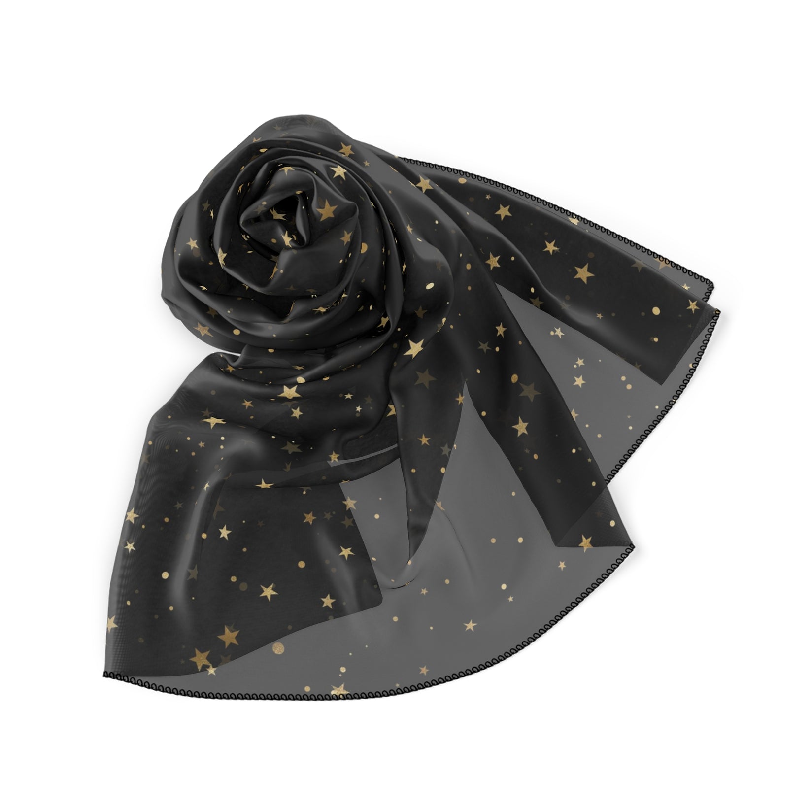 Black and Gold Stars Witches Veil | Witchcraft Veiling | Pagan Wiccan ...